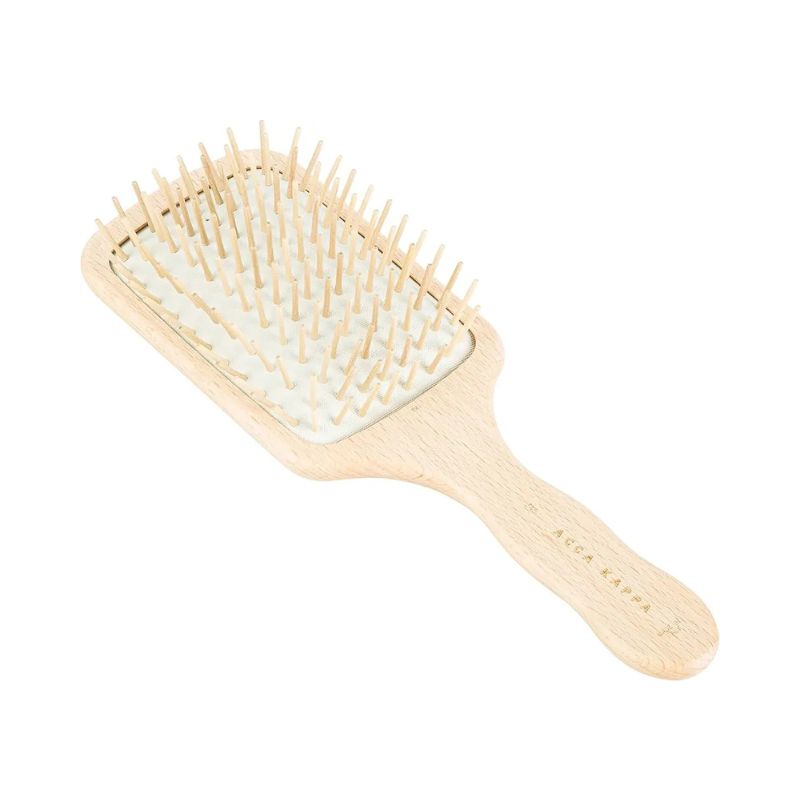 Acca Kappa Mini Paddle Brush – Beech Wood – Wooden Pins
