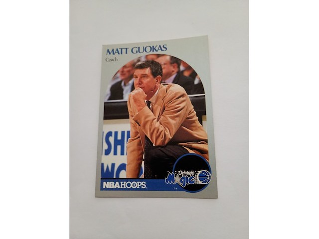 Kartica NBA Hoops 1990 Matt Guokas br.323