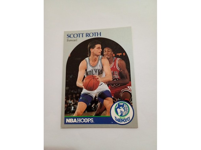 Kartica NBA Hoops 1990 Scott Roth br.191