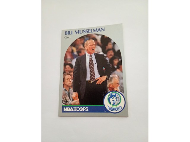 Kartica NBA Hoops 1990 Bill Musselman br.320