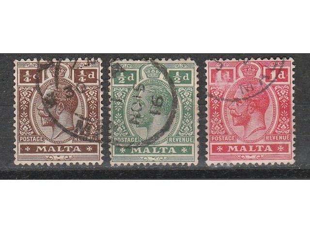 Malta - 1914 - King George V