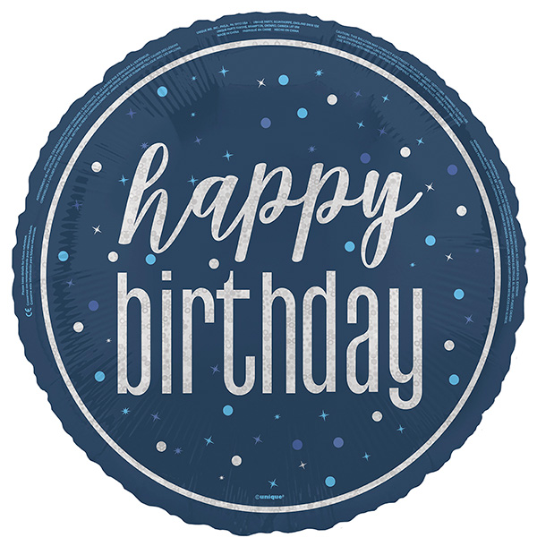 88083U
18″ Foil Happy Birthday Glitz Blue