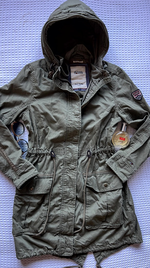 TOMMY HILFIGER ORIGINAL masl. zelena jakna S