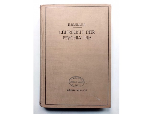 LEHRBUCH DER PSYCHIATRIE