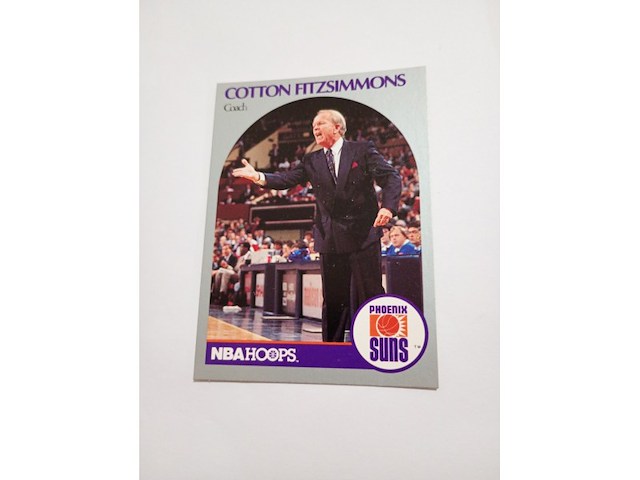 Kartica NBA Hoops 1990 Cotton Fitzsimmons br.325