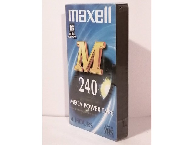 VHS MAXELL 240 MIN PRAZNA KASETA