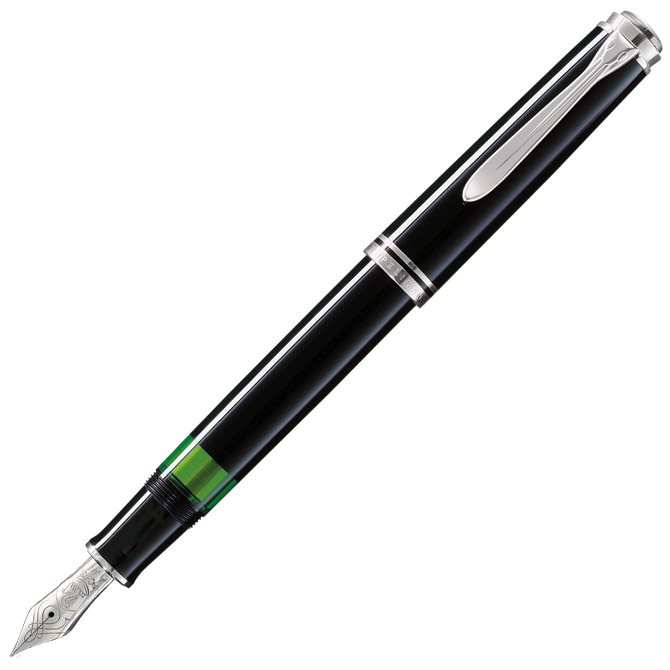 Nalivpero Souveran M805 (M)+poklon kutija sa kožnom belom futrolom G30 Pelikan 925446 crno