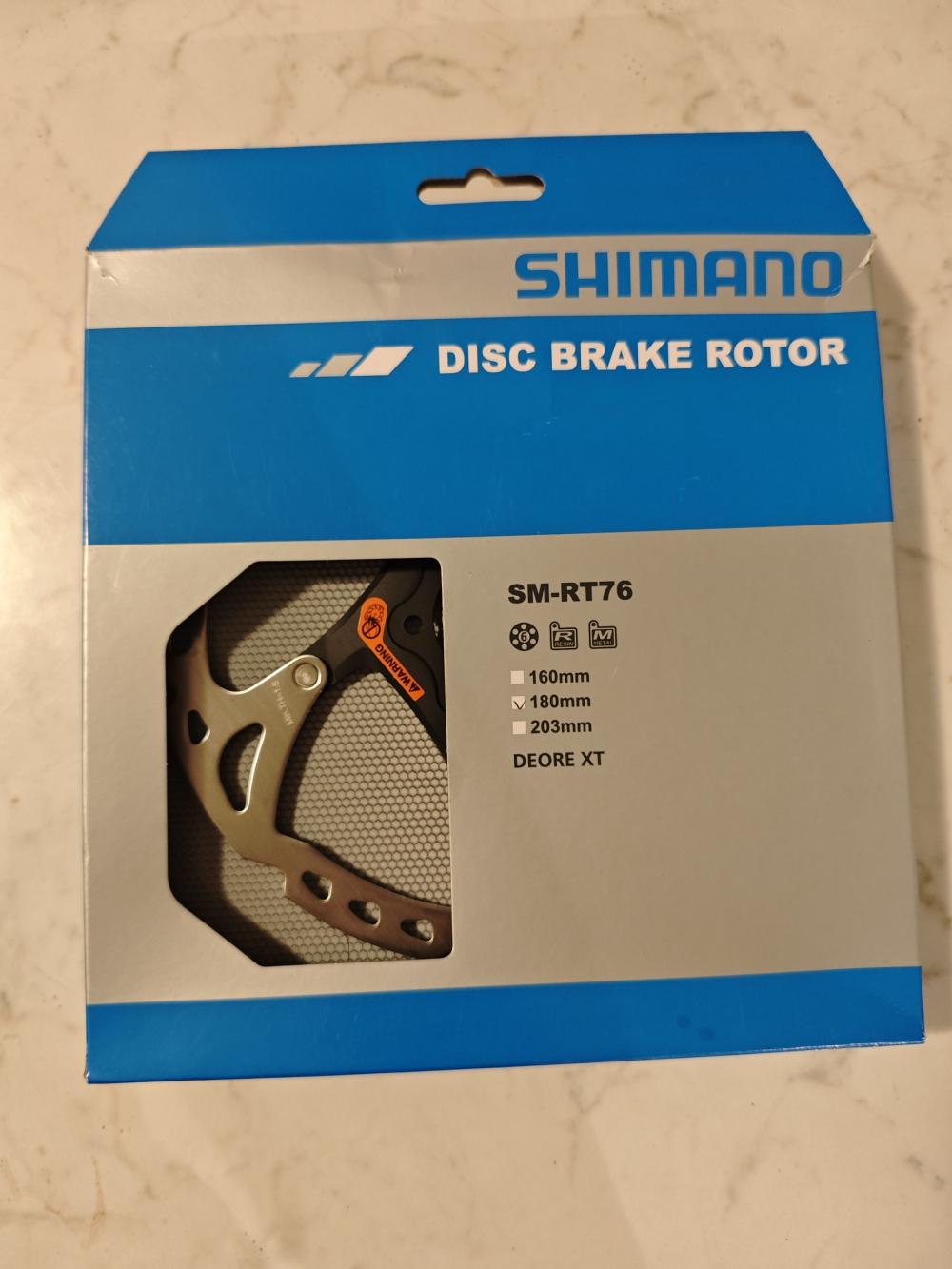 Shimano disc brake rotor 180mm, NOV