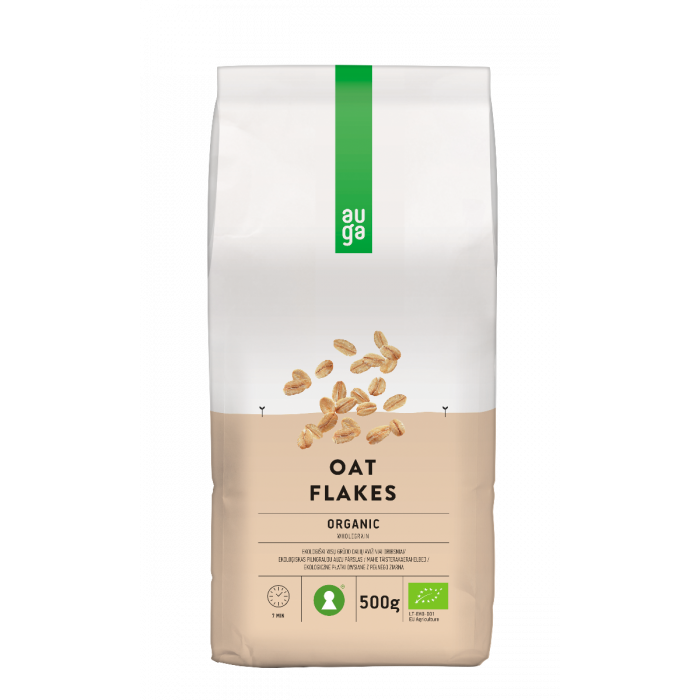 Organic wholegrain oat flakes - Auga