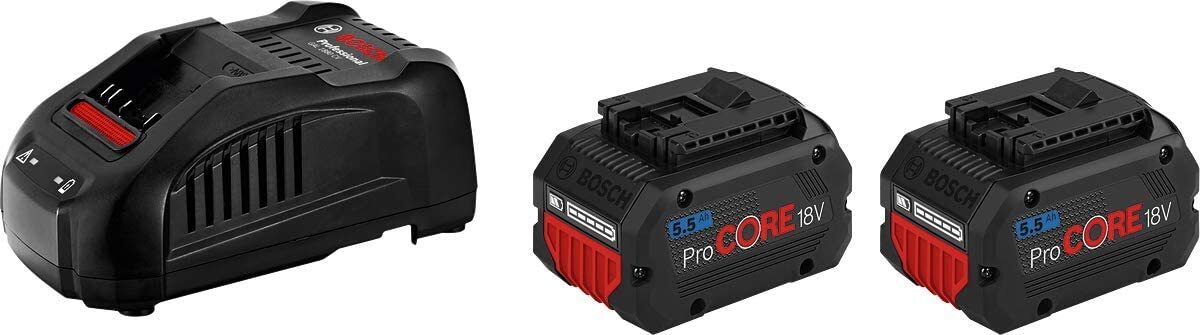 Bosch Professional 2x ProCORE18V 5.5 Ah + GAL 1880 CV starter setID EK000398589