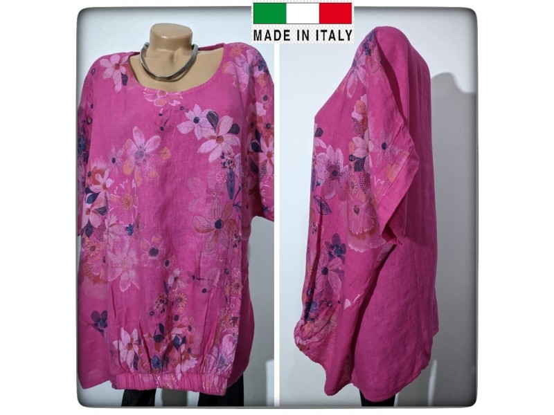 *PAPRIKA*Italy Lanena tunika*KAO NOVA*50/XL