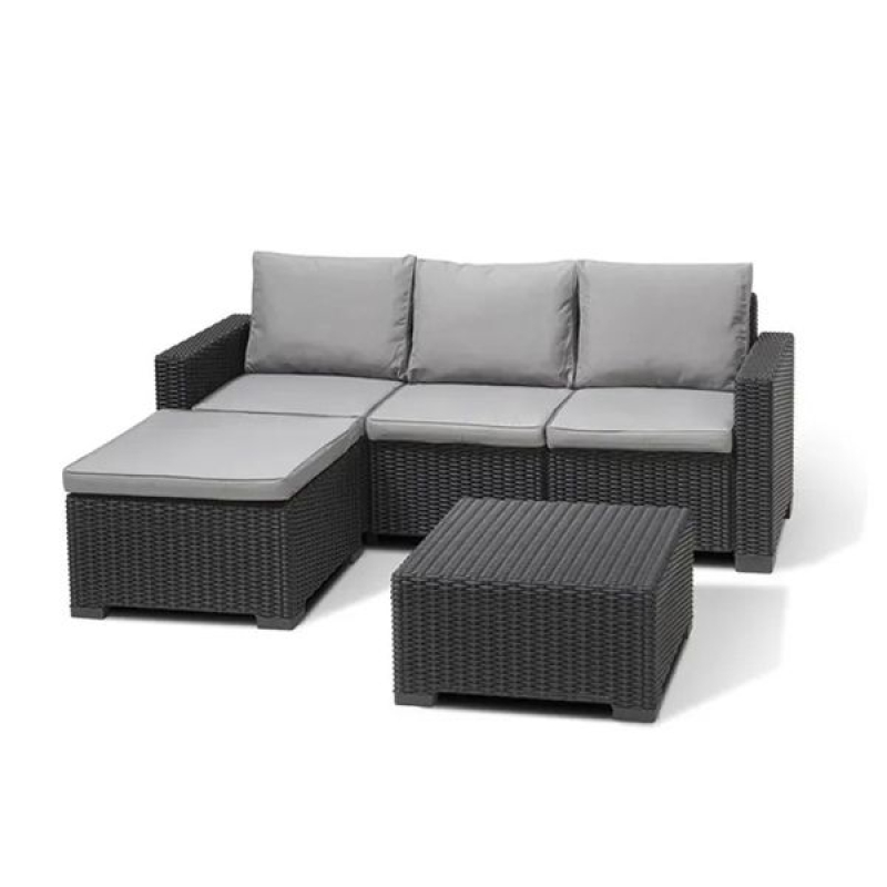 Baštenskia garnitura California 3 seater modular, grafit CU 256622