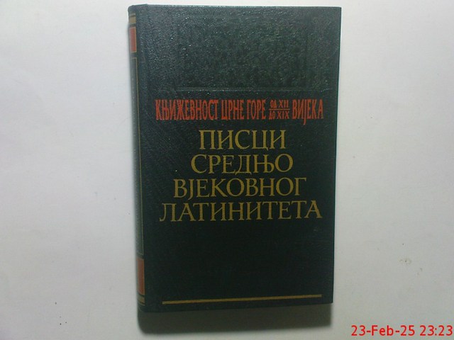 PISCI SREDNJEVJEKOVNOG  LATINITETA - KNJIZEVNOST CRNE