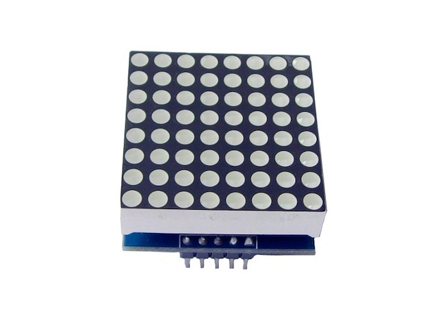 MAX7219 arduino led dot matrix 8x8 displej CRVENI