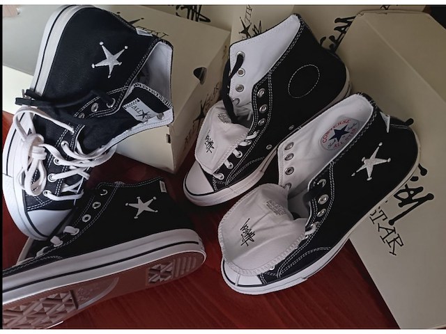 Converse, duboke crne starke, STUSSY Chyck 70 41