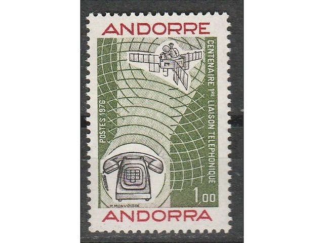 Andorra - 1976 - Centary of Telephone - MNH
