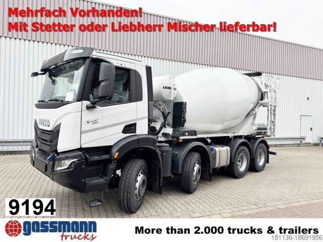 Fabrika za mešanje pokretnog betona
Iveco X-Way 400 8x4, Betonmischer ca. 9m³, mehrfach