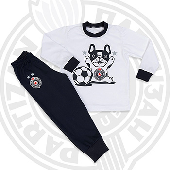 Dečija pidžama "Buldog" FK Partizan (vel. 2-6) 3091