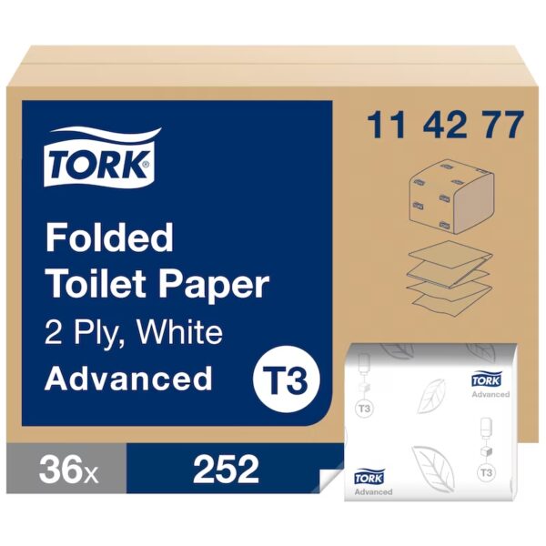 Toalet papir složivi za dispenzer Tork T3 252l 36/1