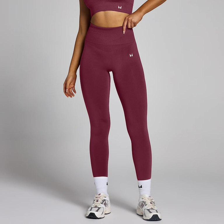 MP Women's Tempo Seamless Leggings − ženske helanke − crveno vino