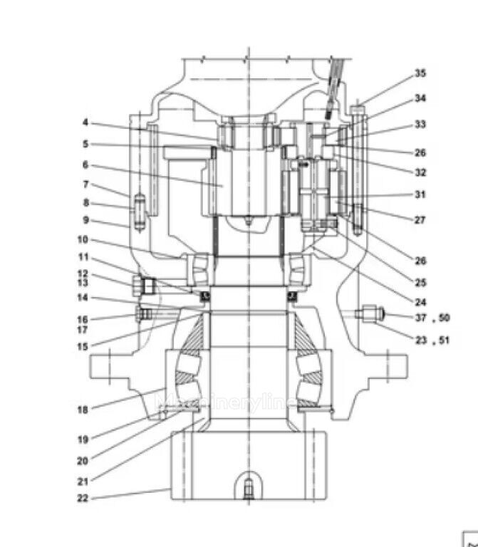 Case KRC10650 rotacioni prenosnik za CX210CCHINA CX210C-8CHINA CX220CCHINA bagera