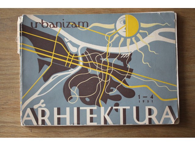 ARHITEKTURA mjesečnik 1951 1-4  BEOGRAD