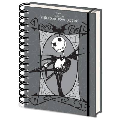 Agenda A5 - The Nightmare Before Christmas, spooky, spirala