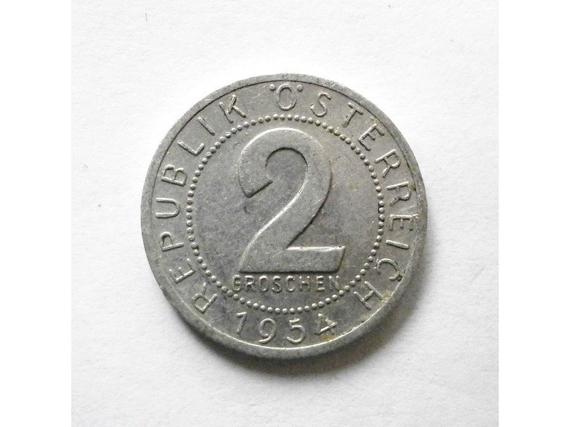 Austria 2 groša 1954