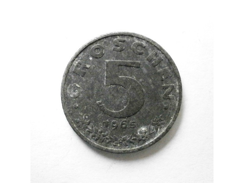 Austria 5 groša 1965