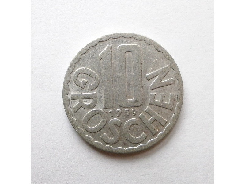 Austria 10 groša 1959