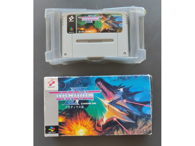 Super Famicom - Gradius III u original kutiji