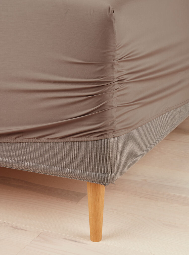 Čaršav Fitted VIVIAN 90x200x35 tamni pesak