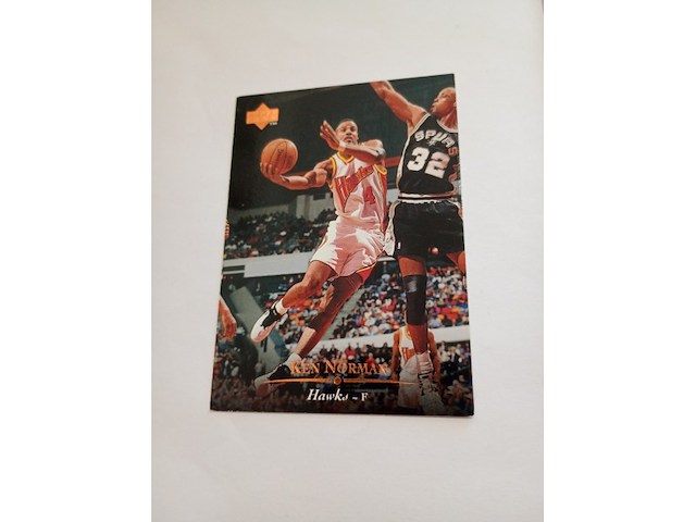 Kartica nba upper deck 1995/96 ken norman br.10