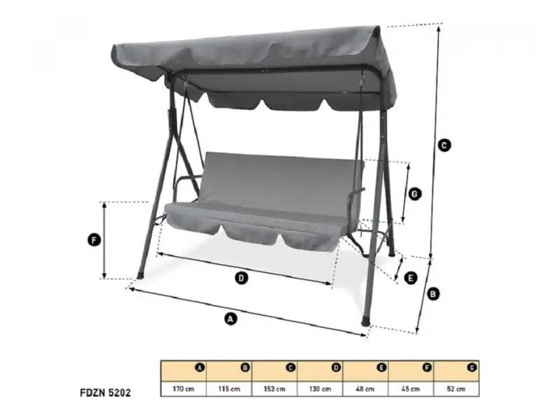 FIELDMANN FDZN 5202 BAŠTENSKA STOLICA ZA LJULJANJE