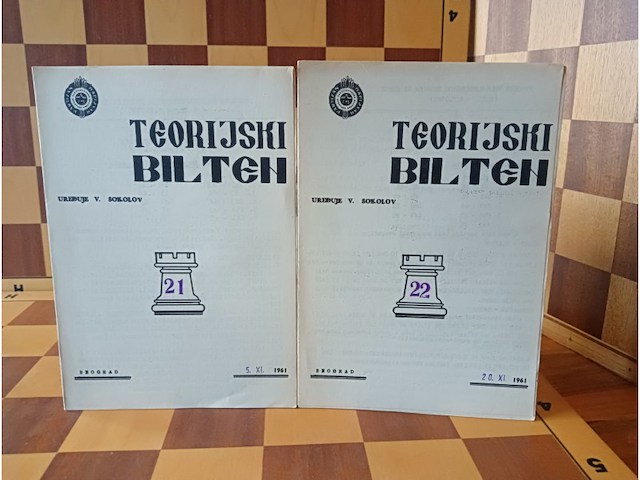Teorijski Bilten 1961 godina (broj 21 i 22) sah