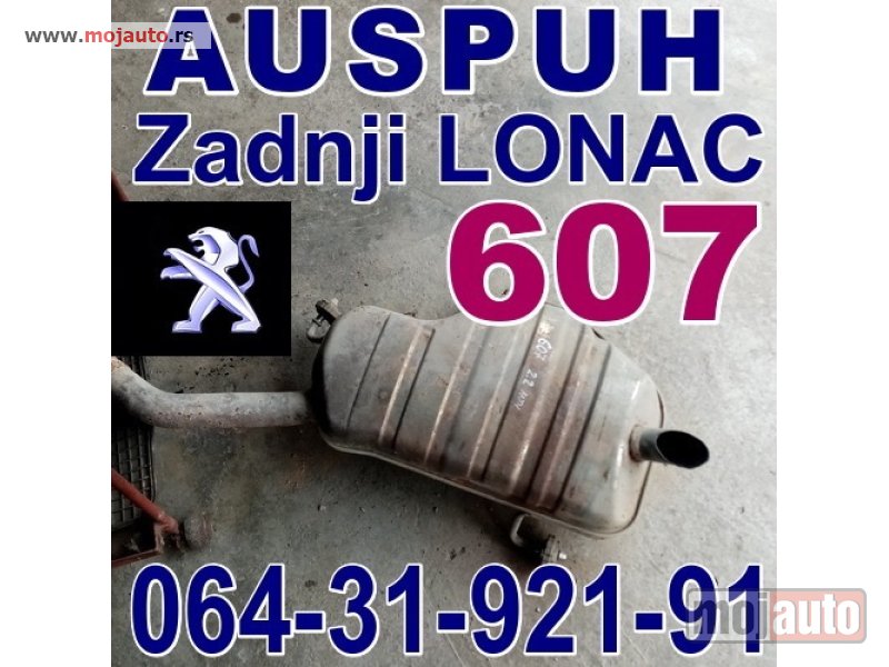 Pežo 607 AUSPUH Zadnji LONAC Peugeot