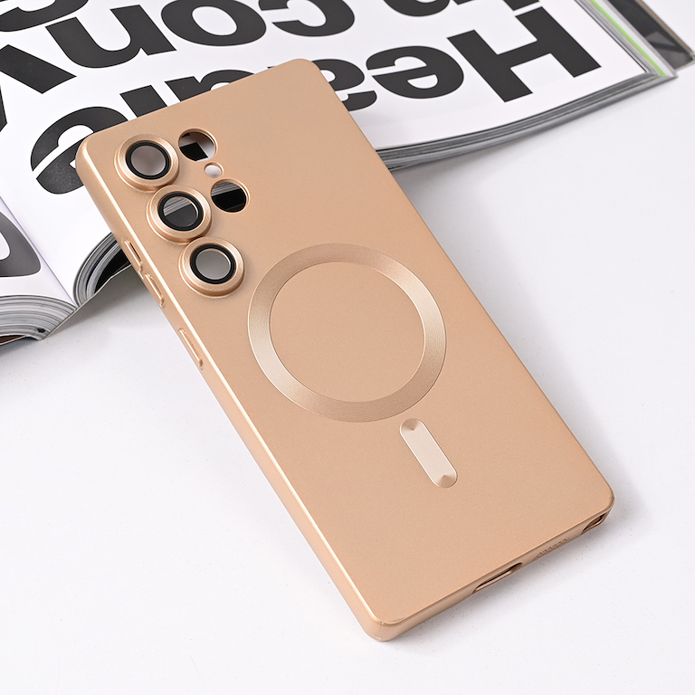 Zastitna maska (futrola) Magsafe Chrome - Samsung S938 Galaxy S25 Ultra zlatna