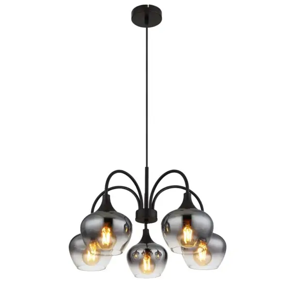 Lusteri i Visilice | Globo Maxy 15548-5H – Crna
