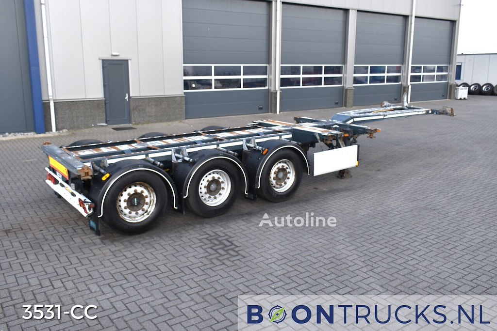 D-Tec FLEXITRAILER | 2x20-30-40-45ft HC * LHV * DISC BRAKES * NL TRAIL poluprikolica za prevoz kontejnera