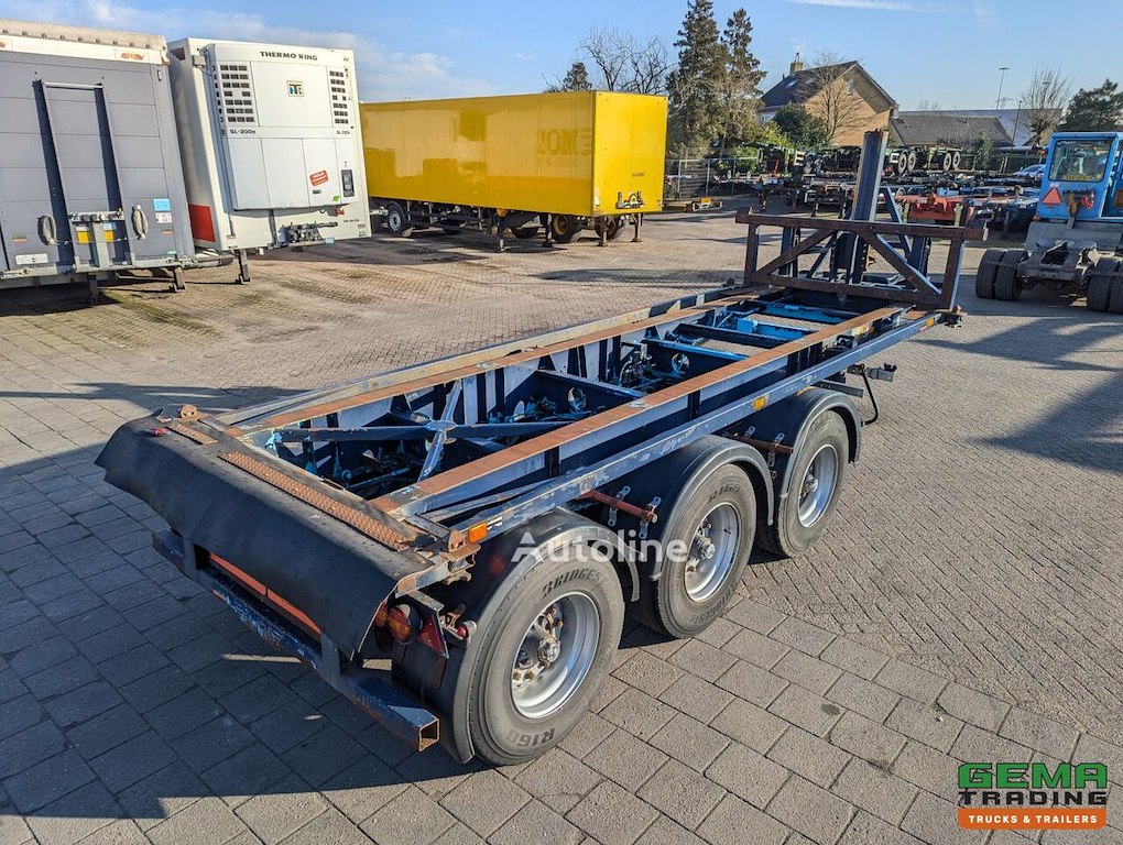 Burg BPO 12-24 CKM1 3-Axles BPW - 20FT Tipping Chassis - Drum Brakes poluprikolica za prevoz kontejnera