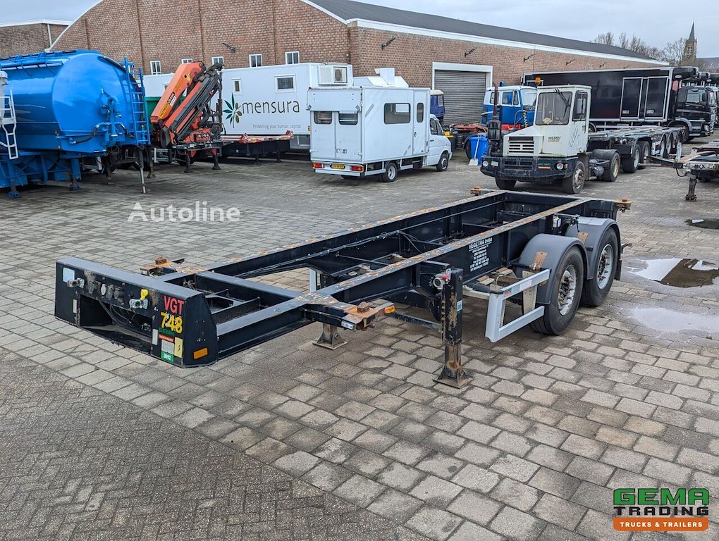 Renders EURO 700 2-Axle MB - Disc Brakes - 20FT Connection - Air Suspens poluprikolica za prevoz kontejnera