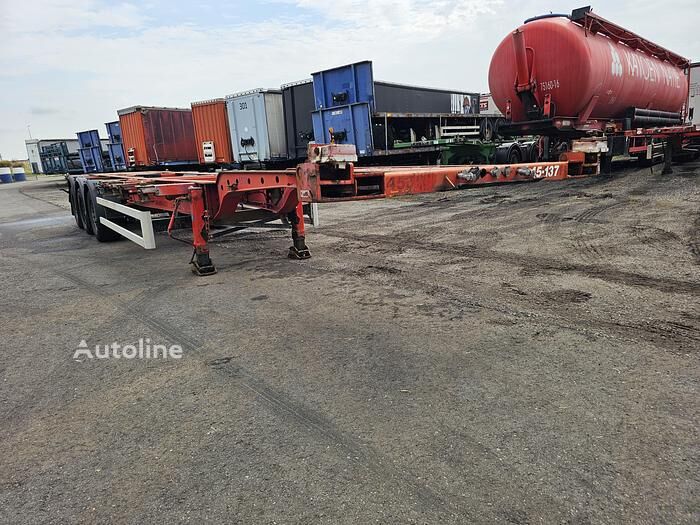 Krone sd |container chassis 40 ft | Saf disc. poluprikolica za prevoz kontejnera