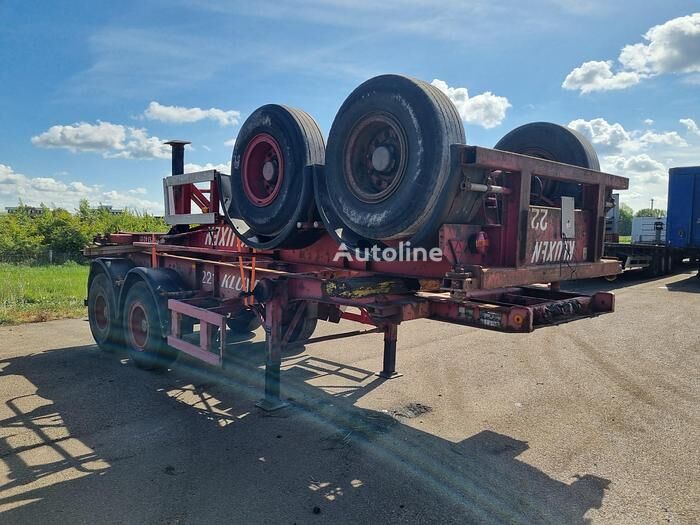 KOELNER 20 FT CHASSIS 29 TONS STEELSUSPENSION DRUM BRAKES poluprikolica za prevoz kontejnera