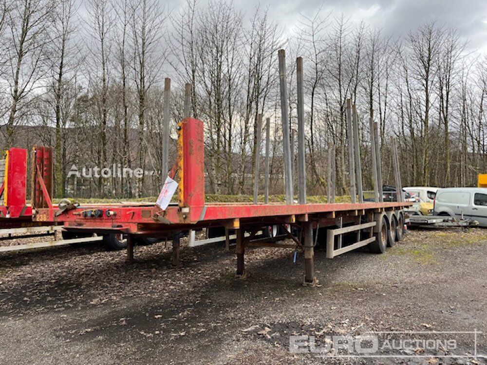 Prodaje se SDC 2014 SDC Trailers Tri Axle Flat Trailer, Timber Pins & Sockets, poluprikolicu platformu na aukciji