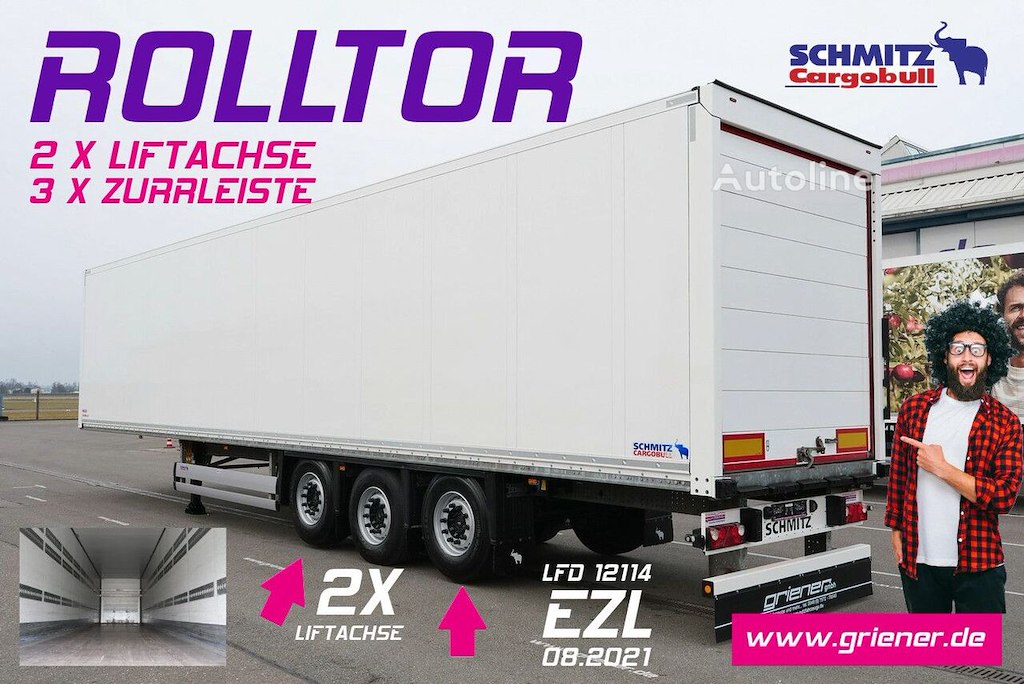 Schmitz Cargobull SKO 24/3 furgon poluprikolica