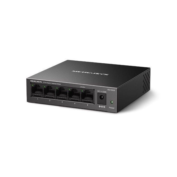 Mercusys MS105GS V2.0 5-Port Gigabit Desktop Switch Metal Housing