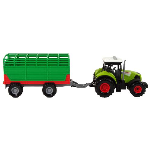 Traktor sa prikolicom sa ogradom