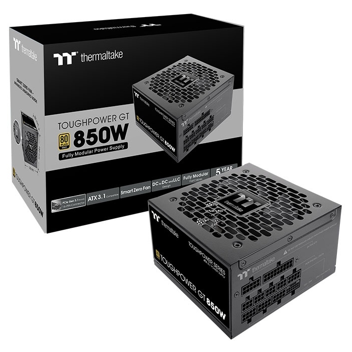 Thermaltake 850W Toughpower GT Modular, 80+Gold ATX3.1 PS-TPT-0850FNFA