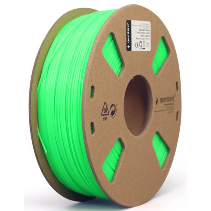 Filament Gembird ABS 3DP-ABS1.75-01-G 1.75mm 1kg Green