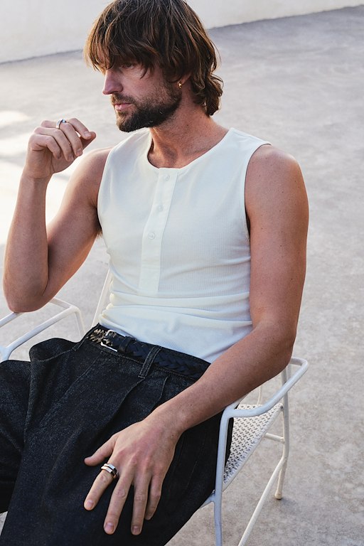REBRASTA MAJICA BEZ RUKAVA SLIM FIT
